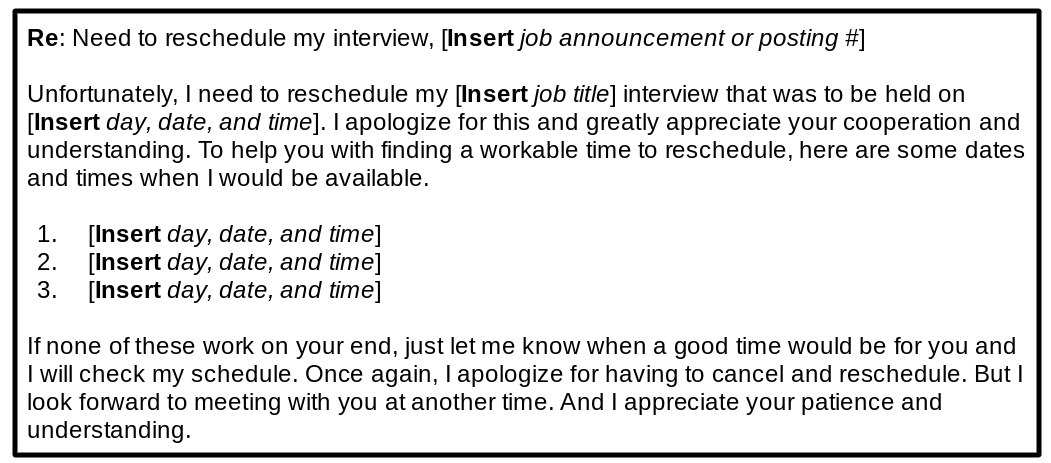 How To Cancel A Job Interview Examples Expert Advice