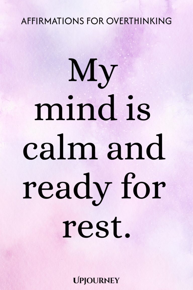 131 Relaxing Affirmations for Overthinking