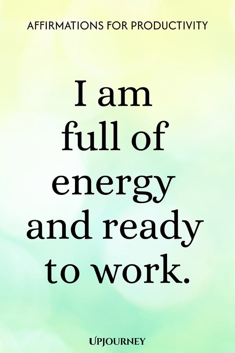 138 Affirmations for Productivity