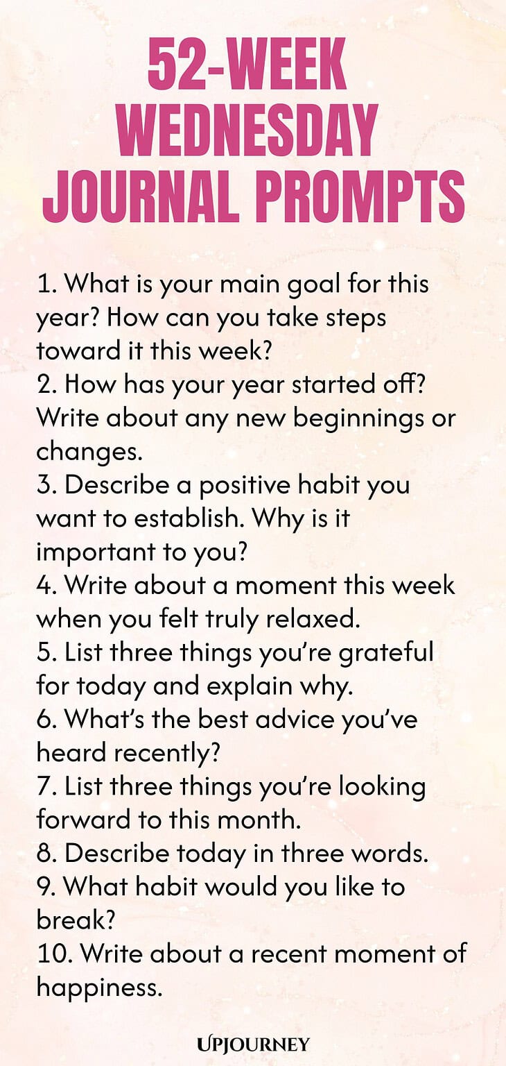 100+ Journal Prompts for Wednesday