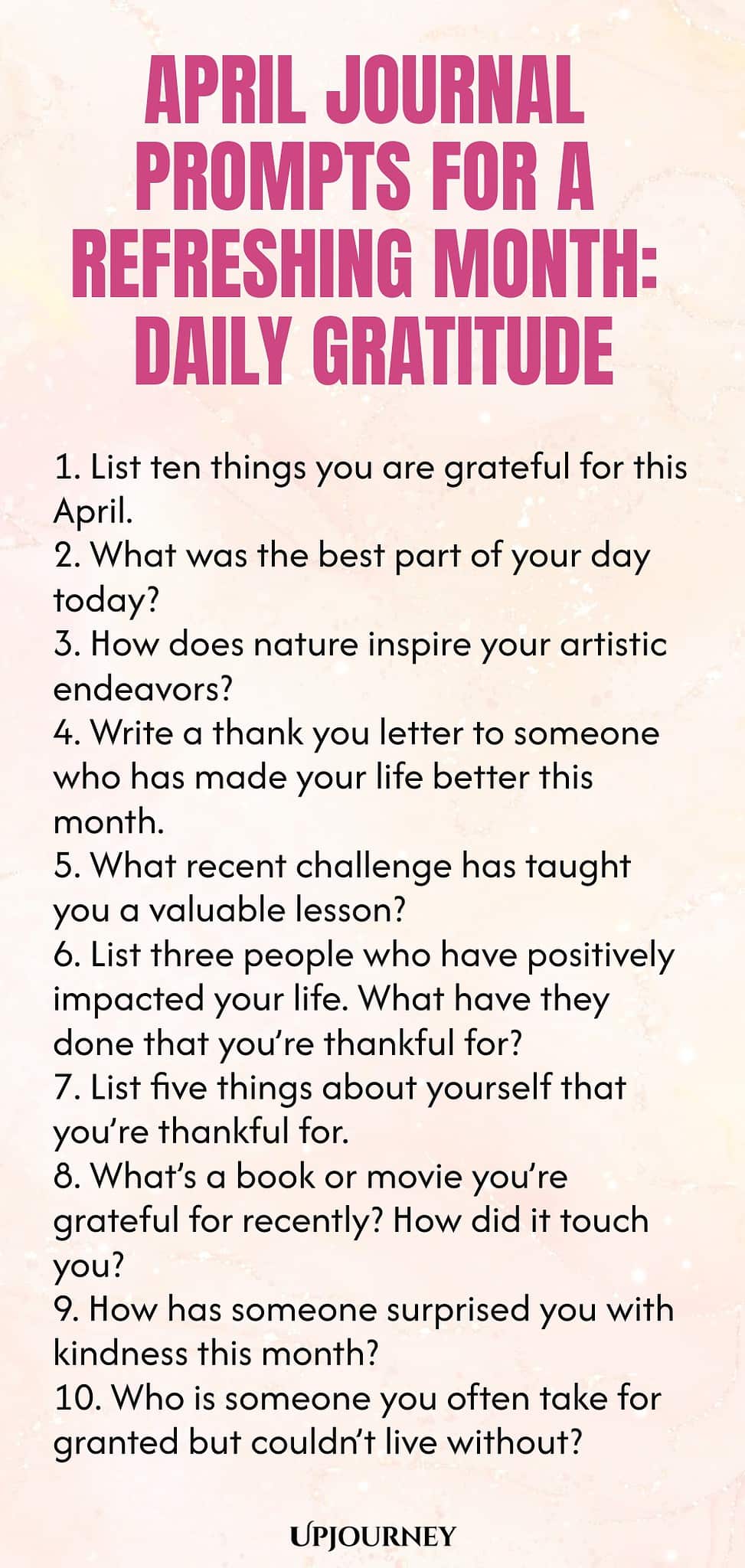110 April Journal Prompts for a Refreshing Month