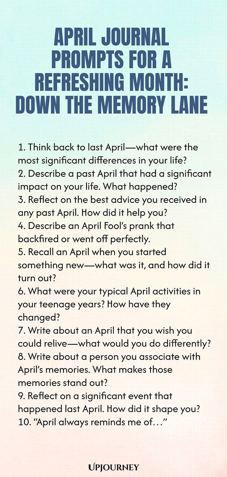 110 April Journal Prompts for a Refreshing Month