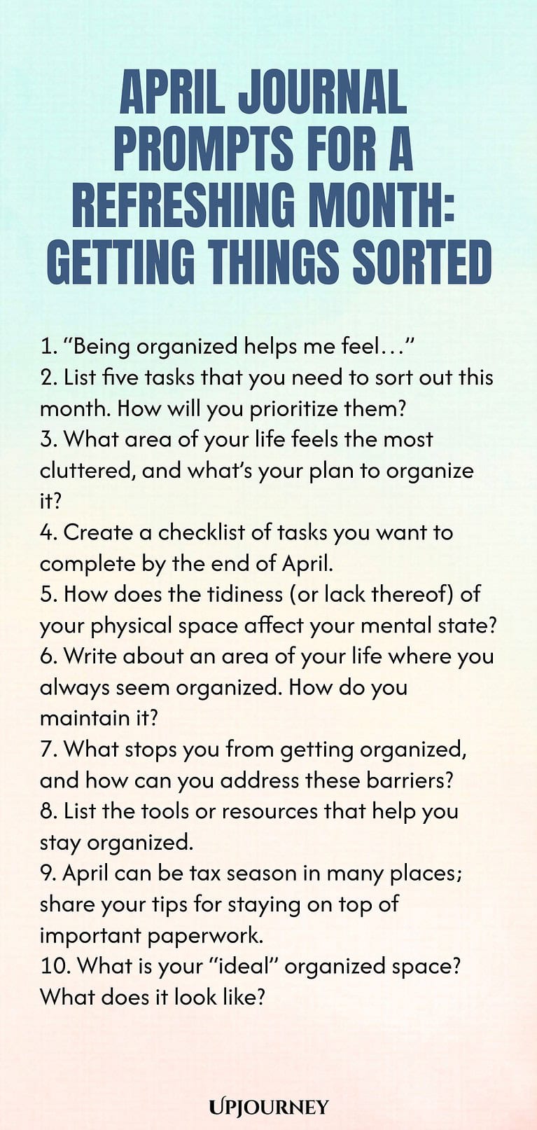 110 April Journal Prompts for a Refreshing Month