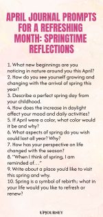 110 April Journal Prompts for a Refreshing Month