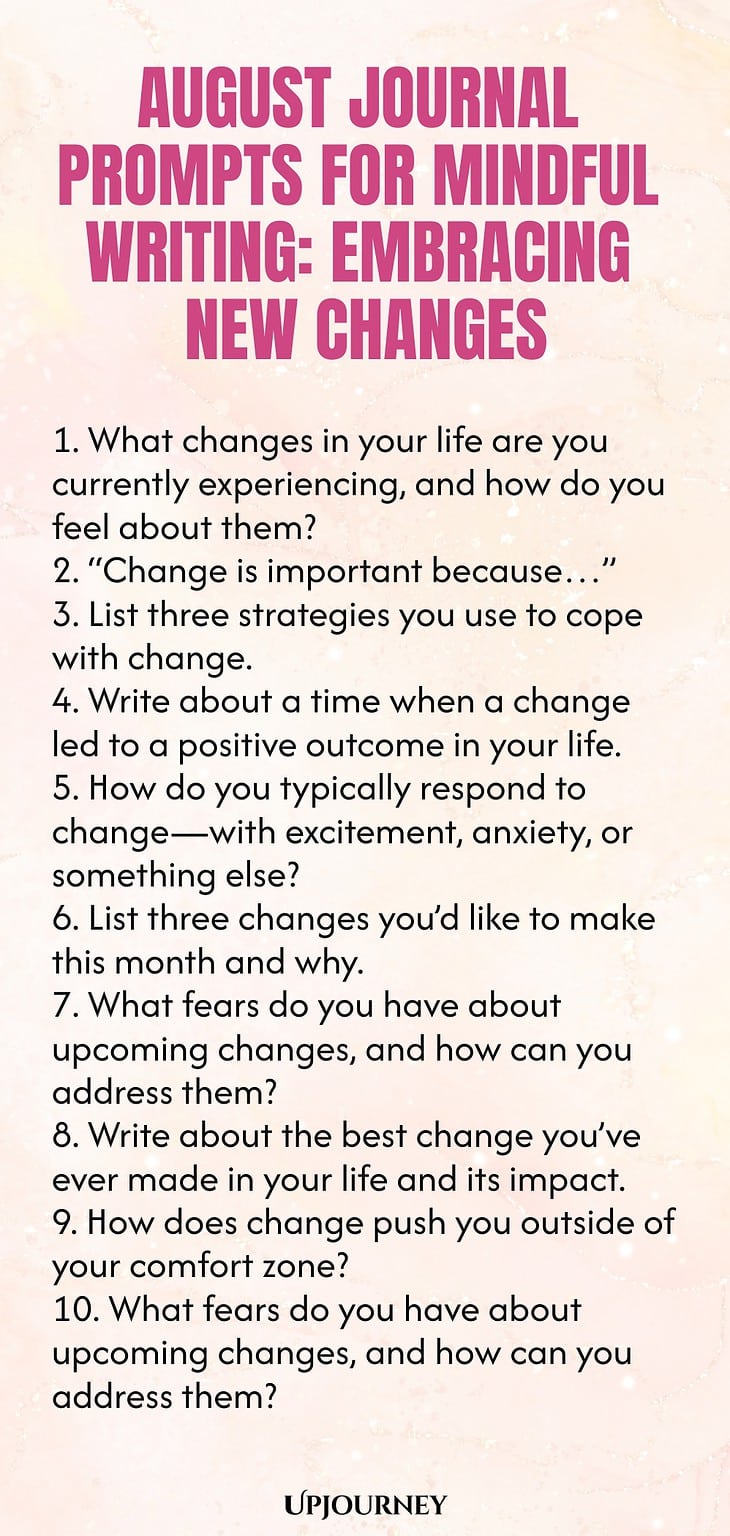 120+ August Journal Prompts for Mindful Writing