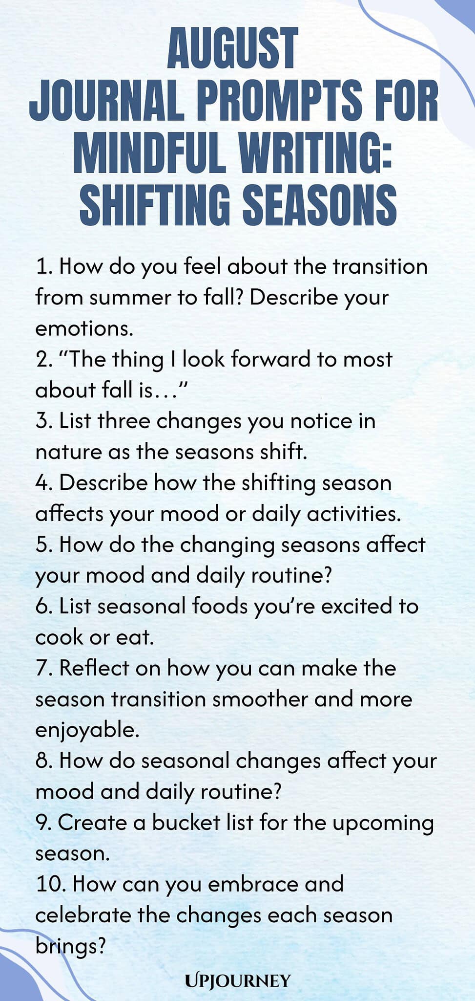 120+ August Journal Prompts for Mindful Writing