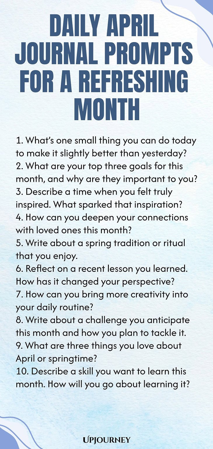 110 April Journal Prompts for a Refreshing Month