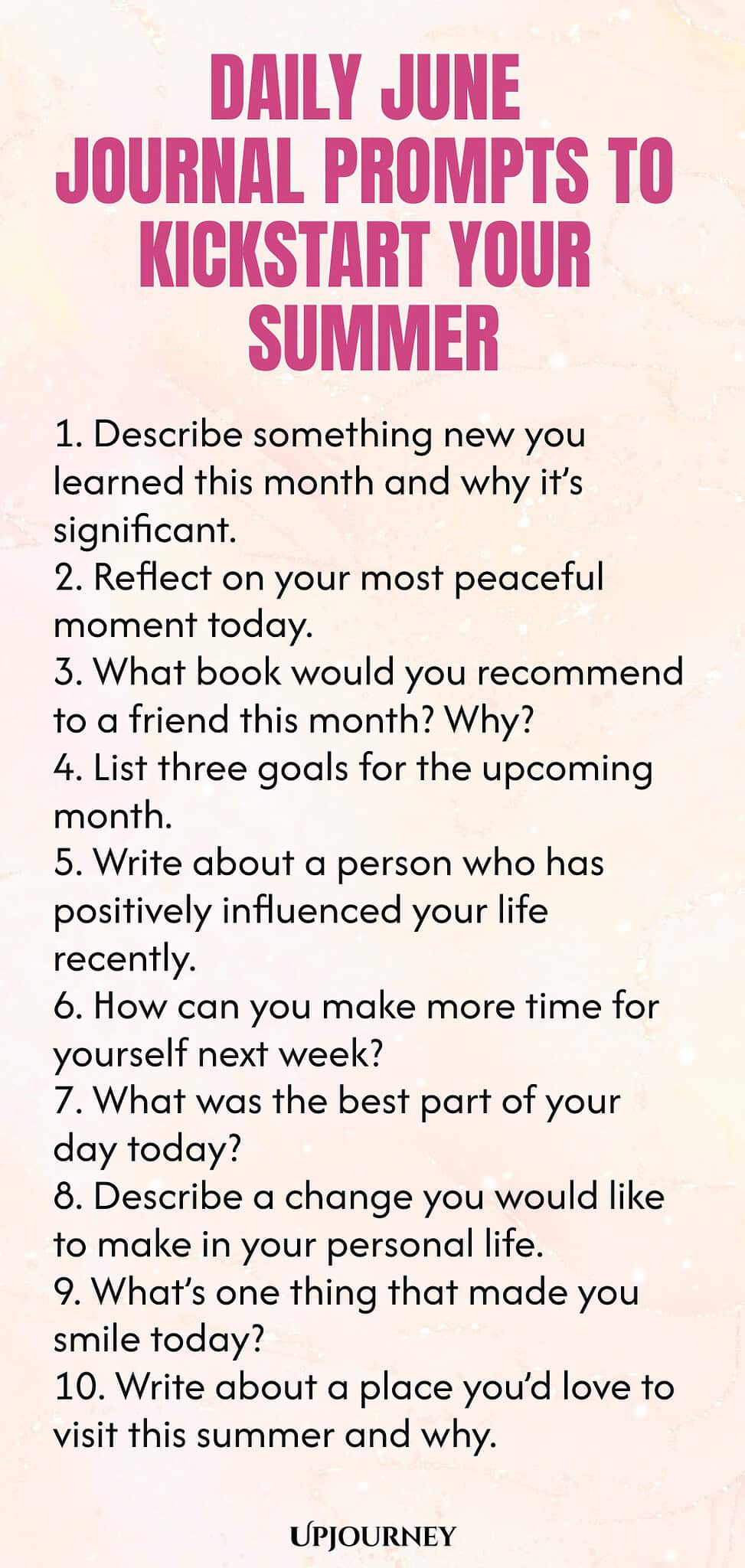120 June Journal Prompts to Kickstart Your Summer