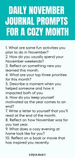 110 November Journal Prompts for a Cozy Month