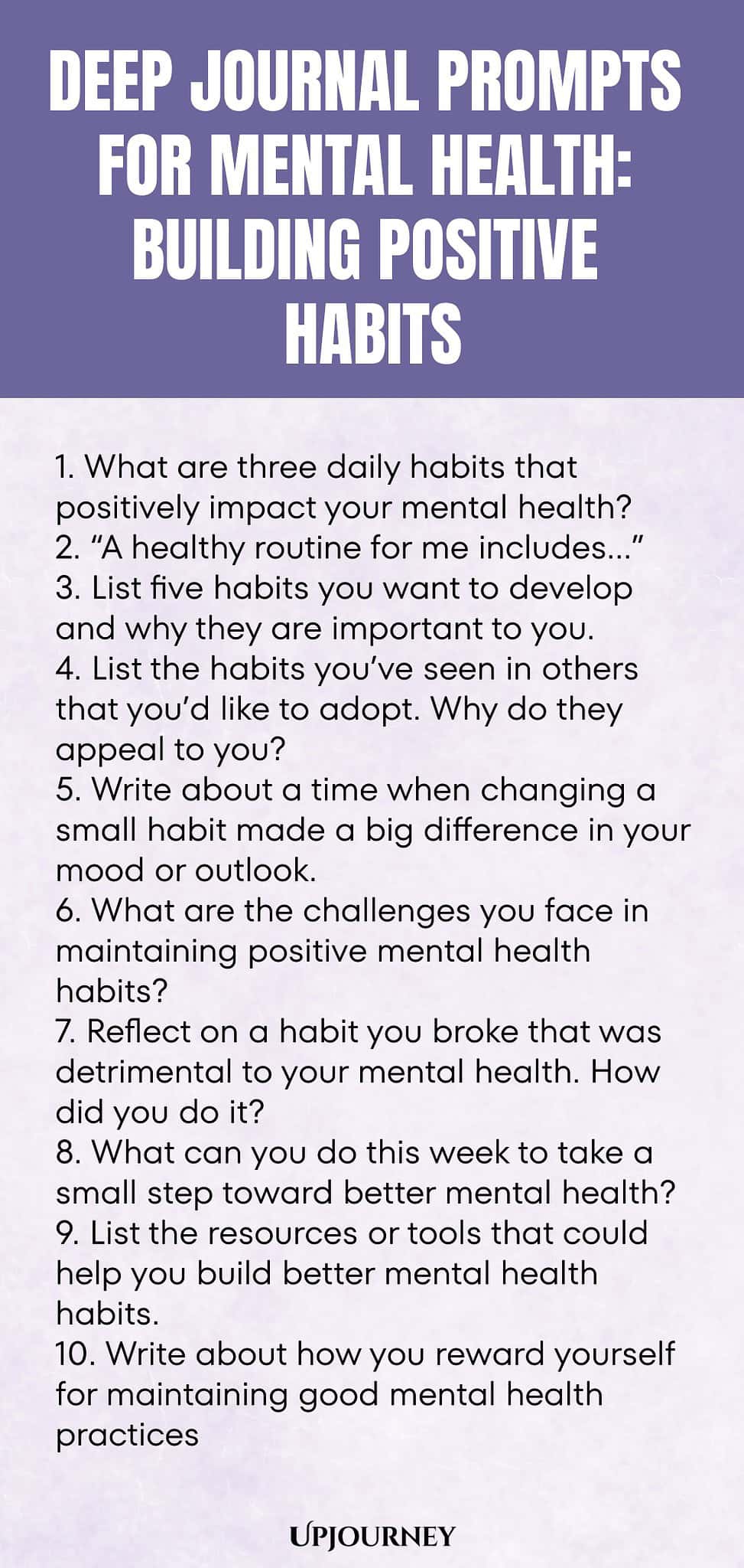110 Deep Journal Prompts for Mental Health
