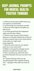 110 Deep Journal Prompts for Mental Health