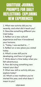 120 Gratitude Journal Prompts for Daily Reflections