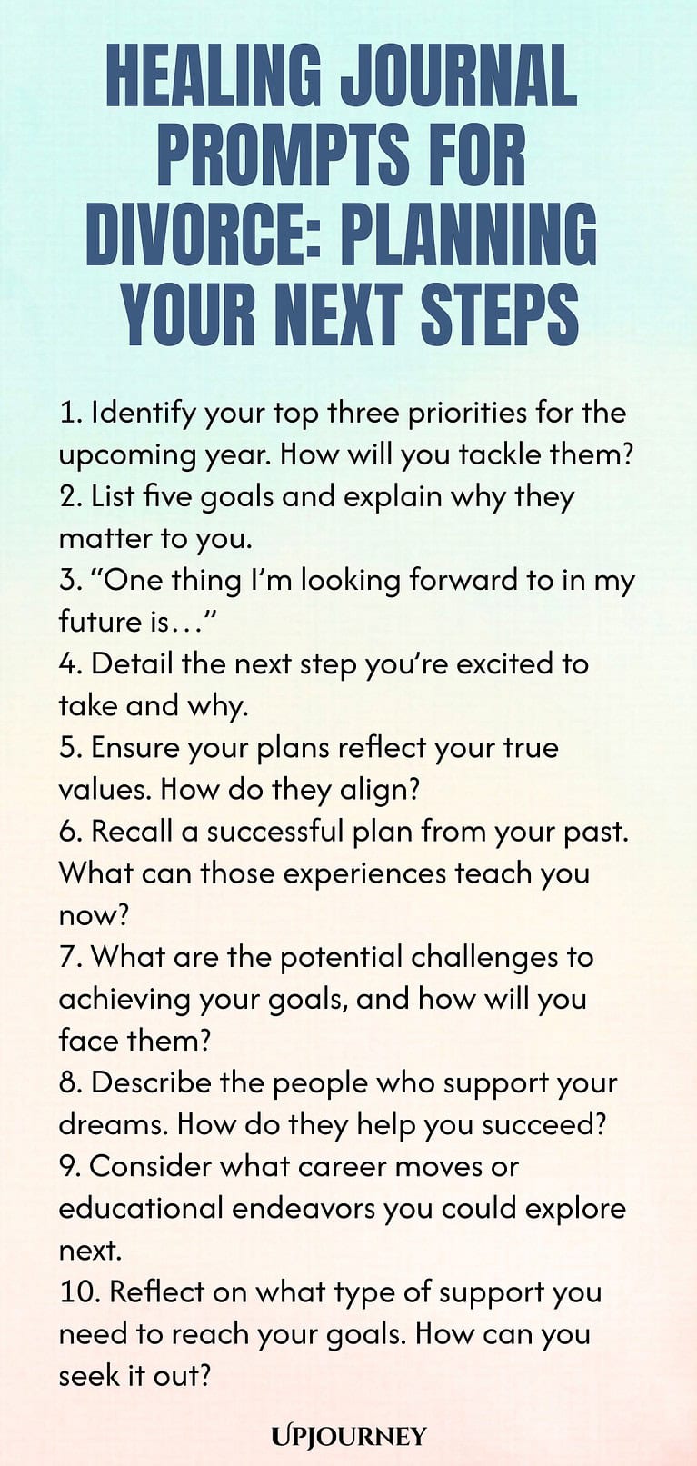 90 Healing Journal Prompts for Divorce