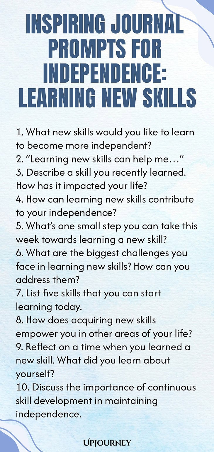 140 Inspiring Journal Prompts for Independence