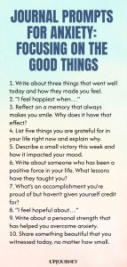 70 Journal Prompts for Anxiety