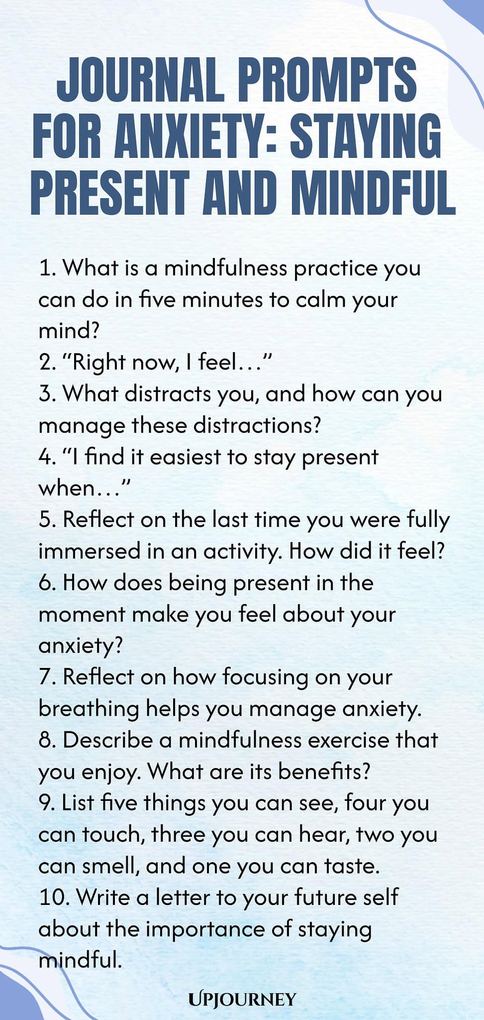 70 Journal Prompts for Anxiety