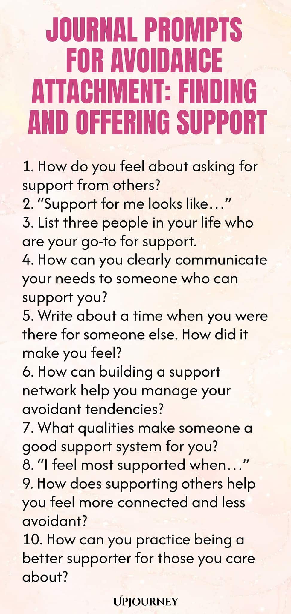 80 Journal Prompts for Avoidance Attachment