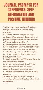 100 Journal Prompts for Confidence
