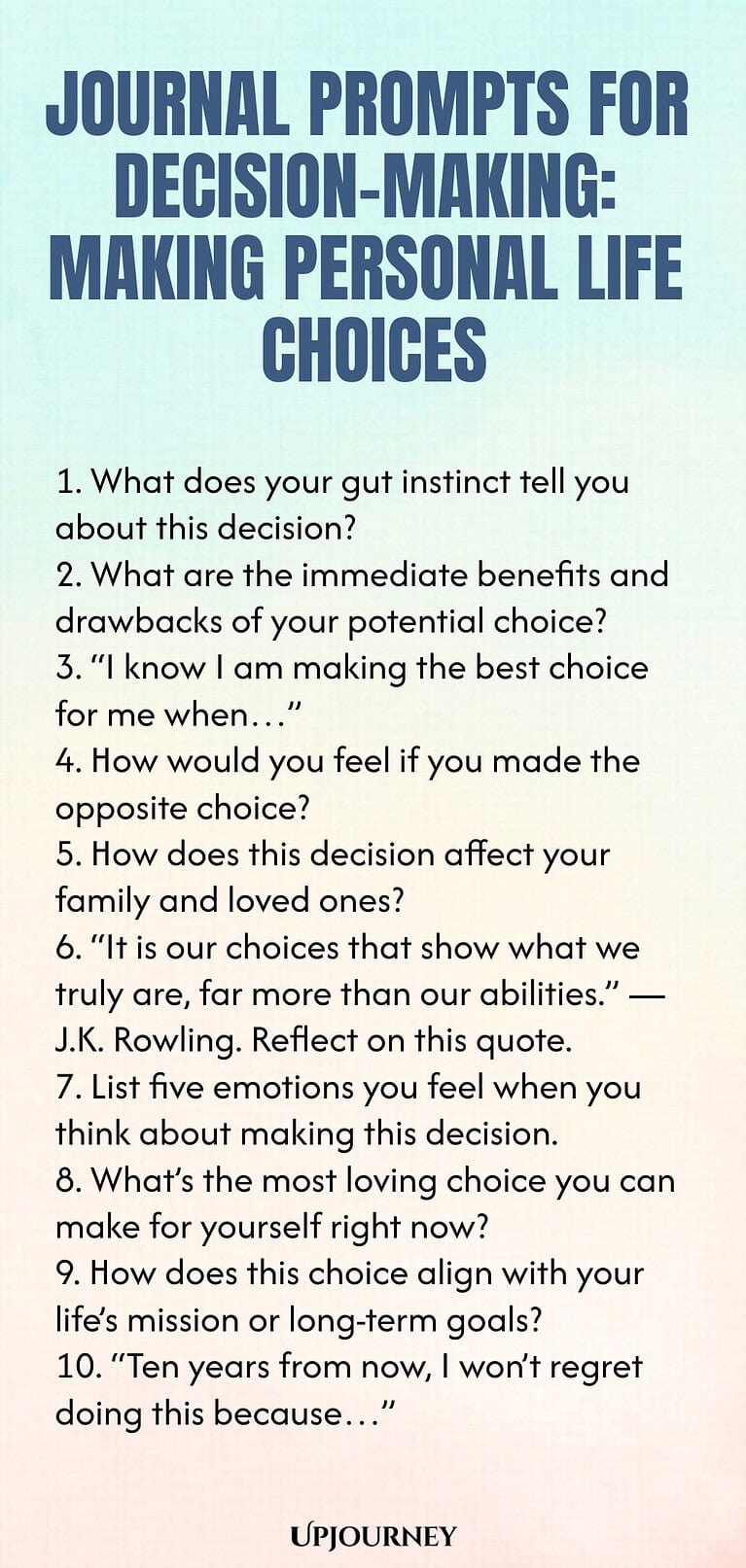 80 Journal Prompts for Decision-Making