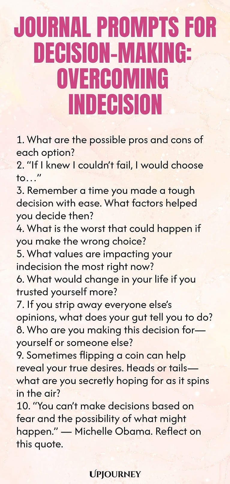 80 Journal Prompts for Decision-Making