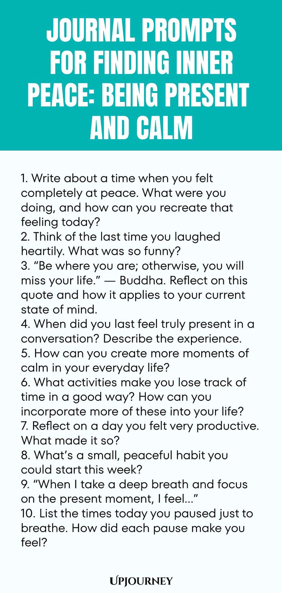 100 Journal Prompts for Finding Inner Peace