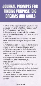120 Journal Prompts for Finding Purpose