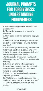 120 Journal Prompts for Forgiveness