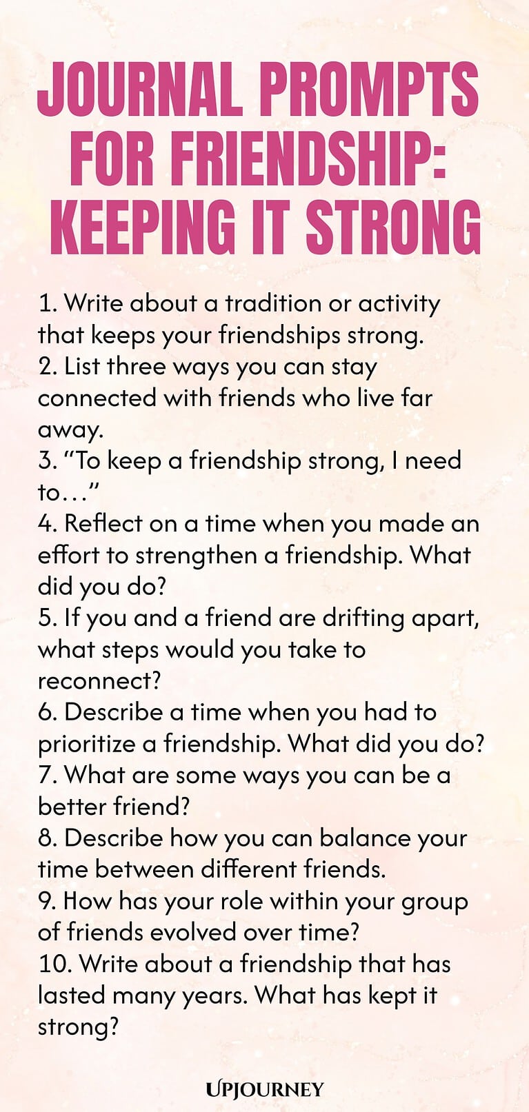 100 Thoughtful Journal Prompts for Friendship