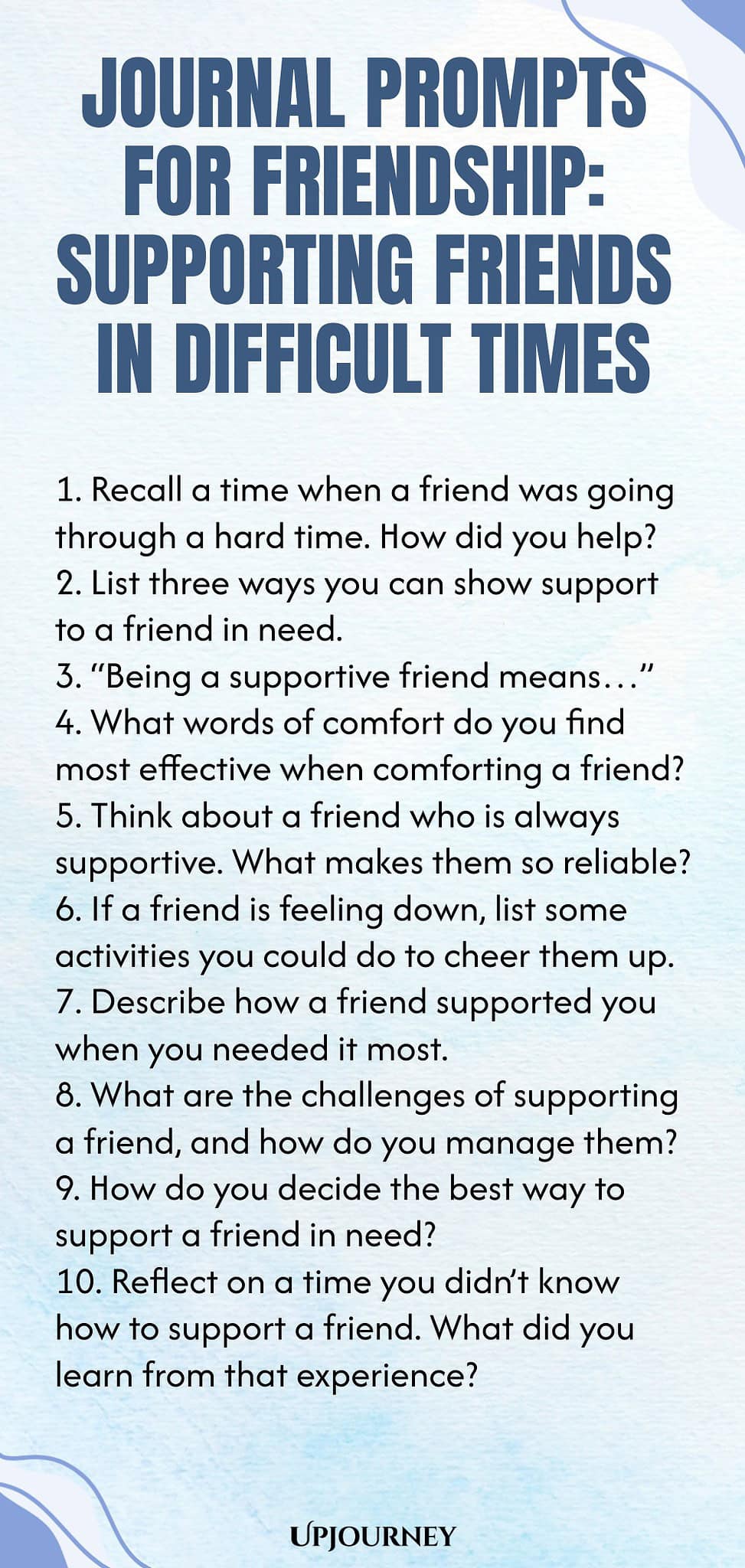 100 Thoughtful Journal Prompts for Friendship
