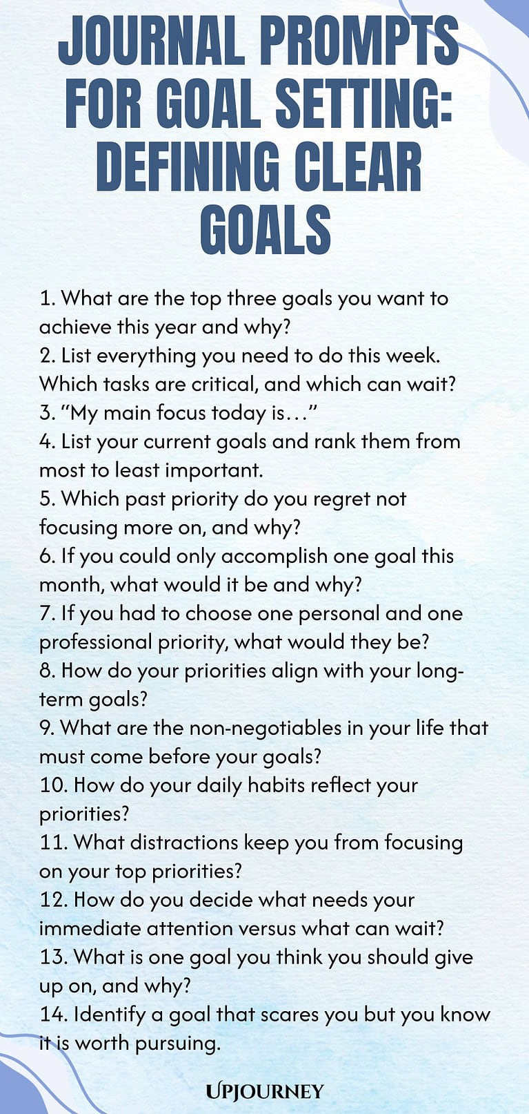 60+ Journal Prompts for Goal Setting