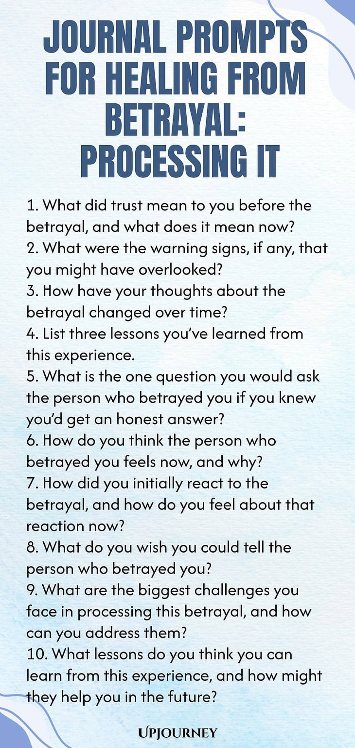 120 Journal Prompts for Healing from Betrayal
