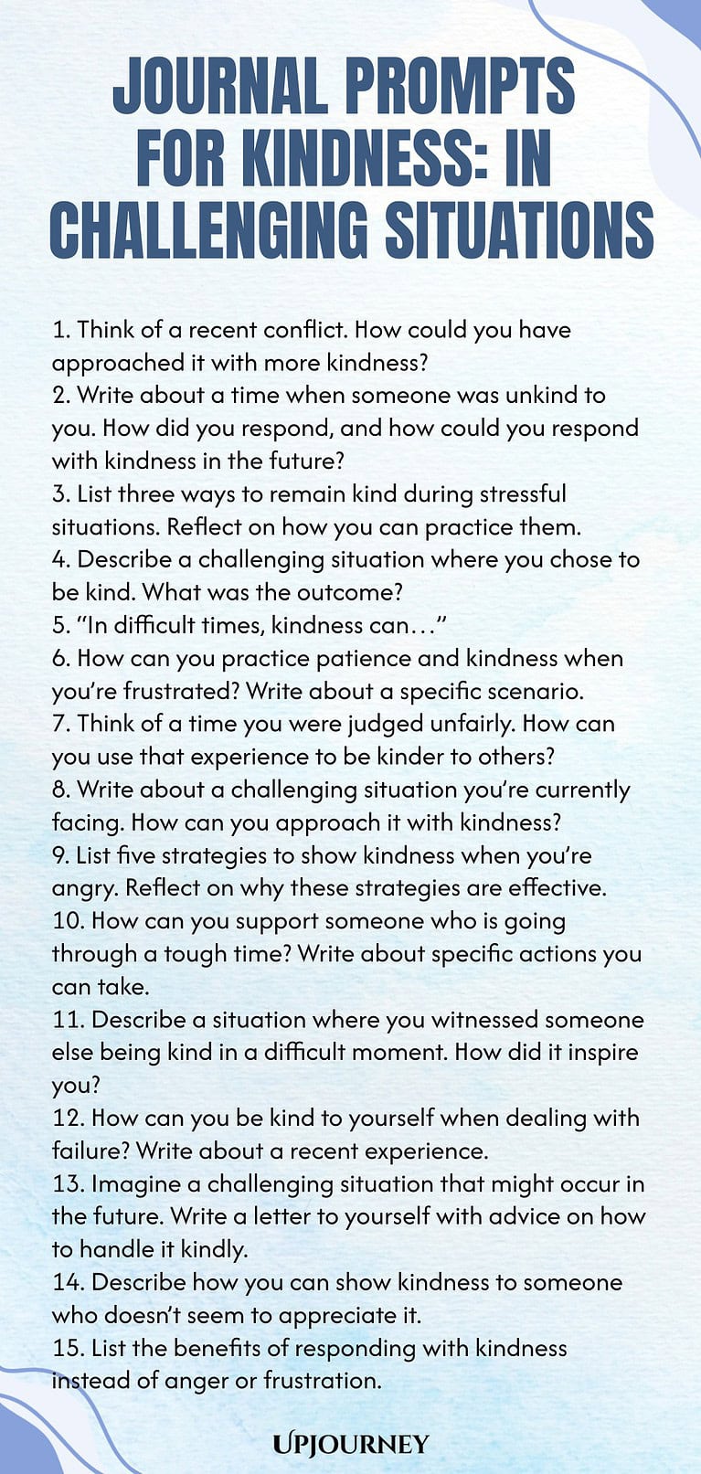 70 Journal Prompts for Kindness