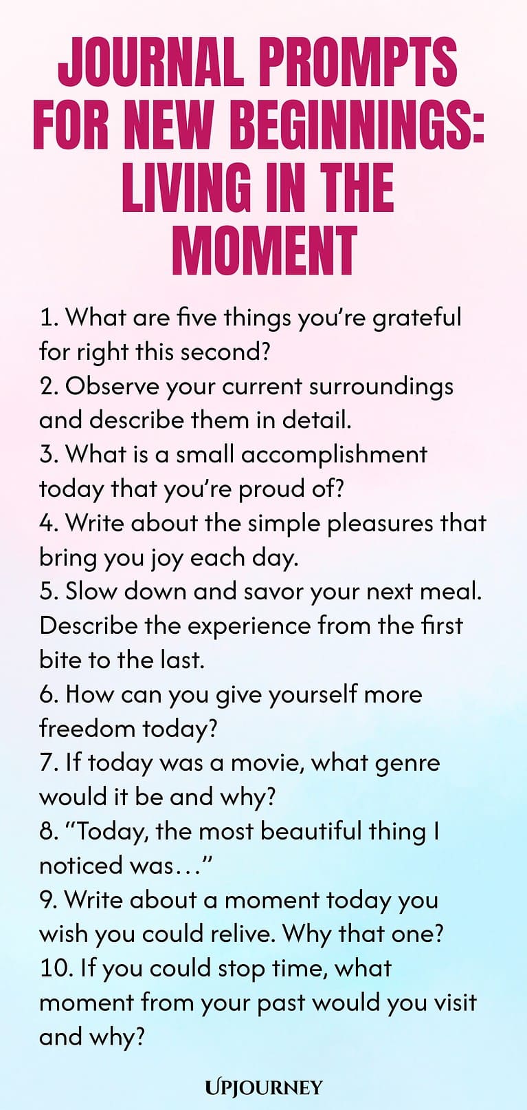 90 Journal Prompts for New Beginnings
