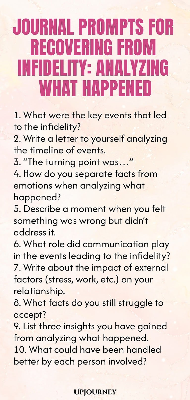 120 Journal Prompts for Recovering from Infidelity
