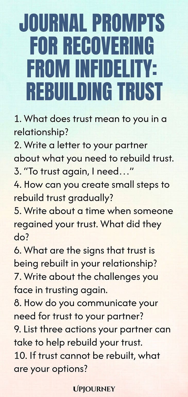 120 Journal Prompts for Recovering from Infidelity