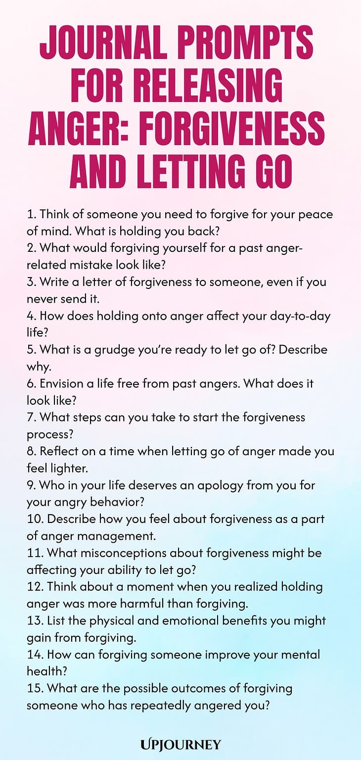 90 Journal Prompts for Releasing Anger