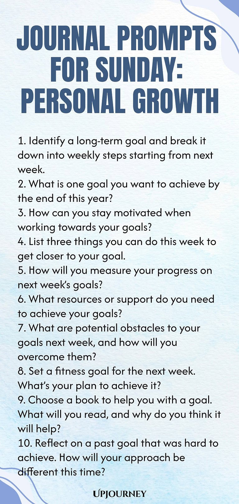Journal Prompts for Sunday