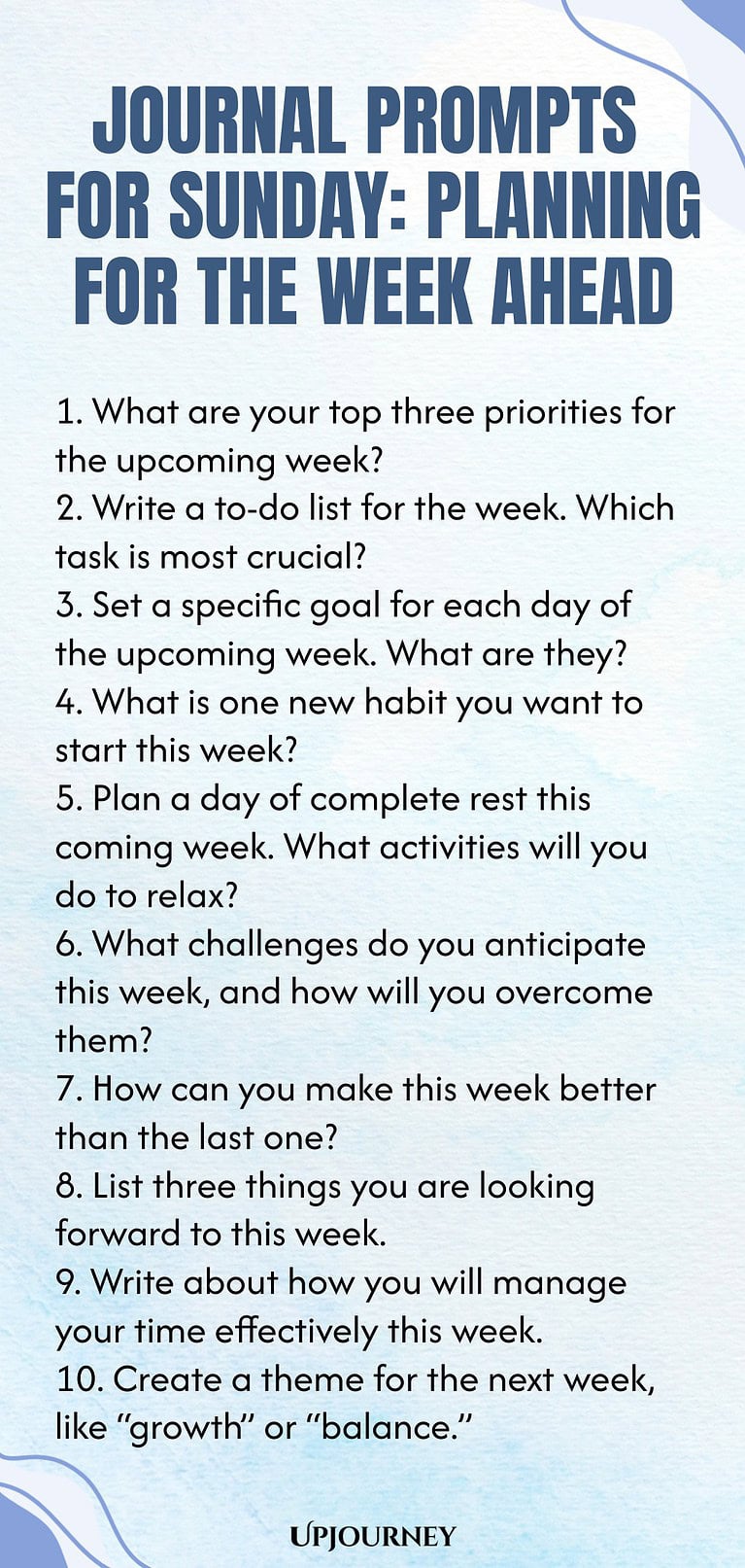 Journal Prompts for Sunday