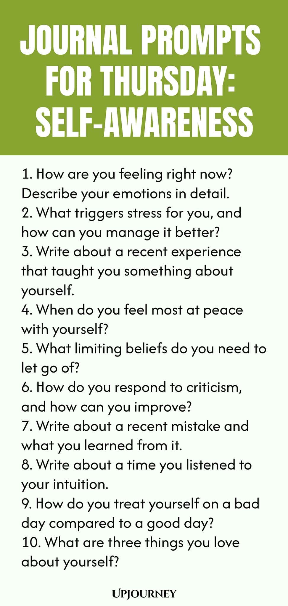 110+ Journal Prompts for Thursday
