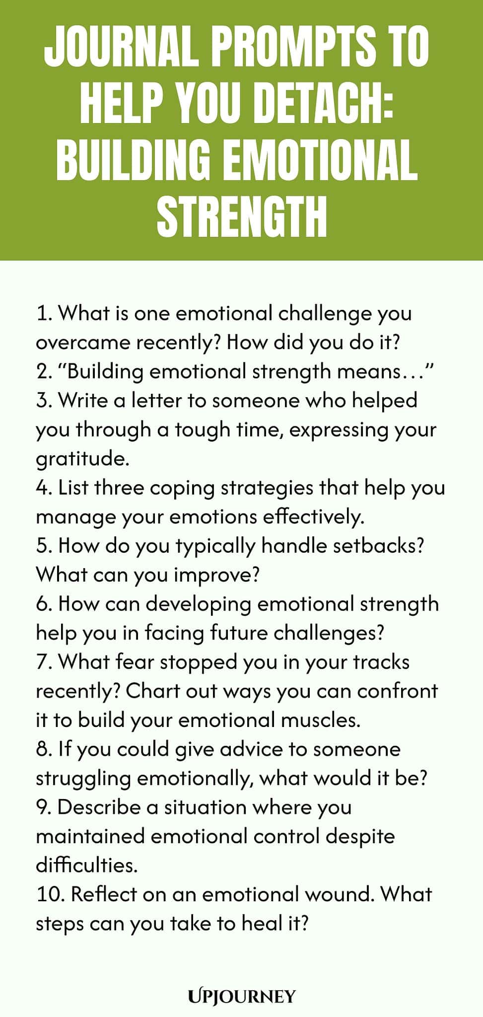 110 Insightful Journal Prompts to Help You Detach
