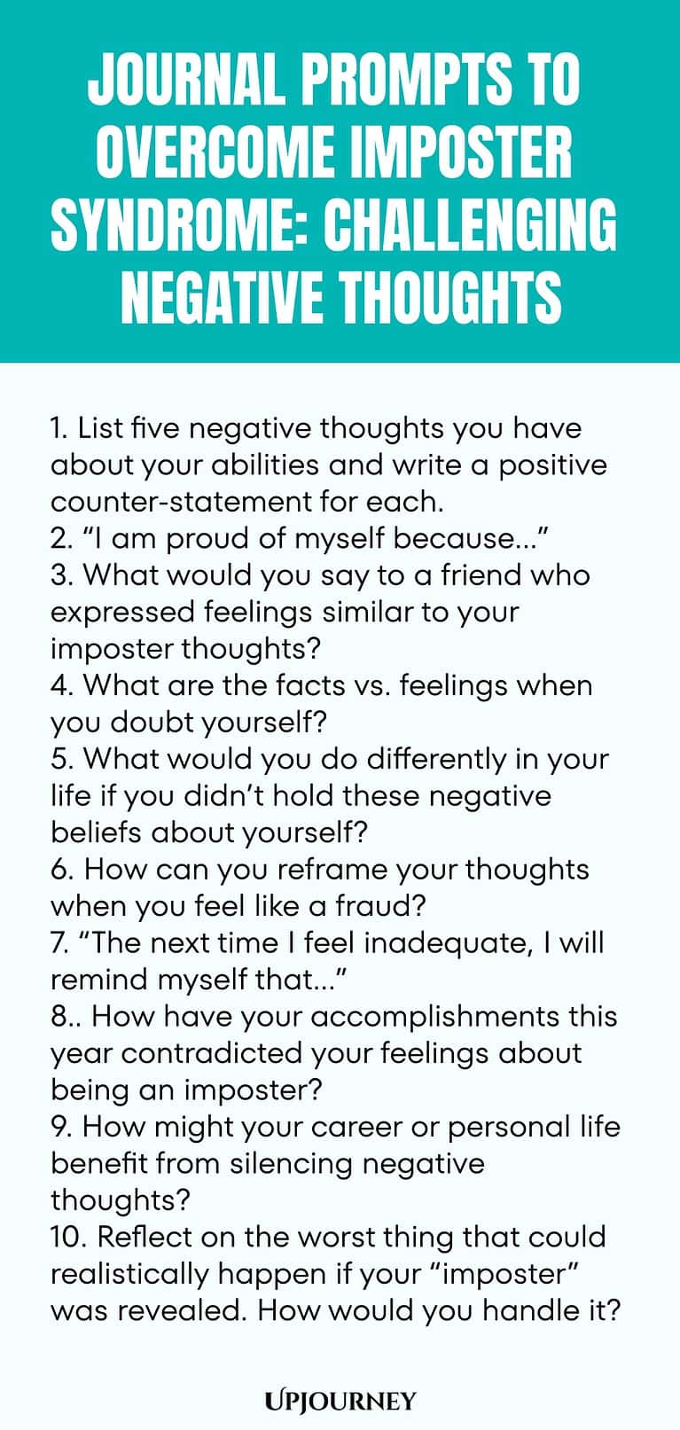150 Journal Prompts to Overcome Imposter Syndrome