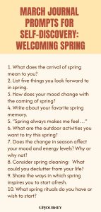 100+ March Journal Prompts for Self-Discovery