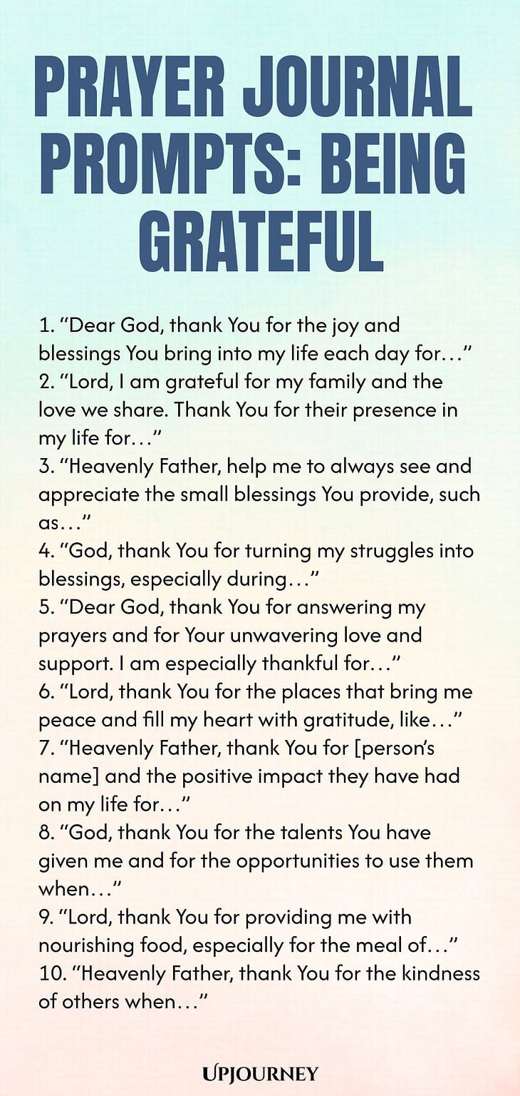 120 Prayer Journal Prompts