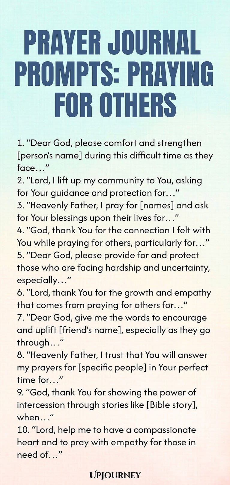 120 Prayer Journal Prompts