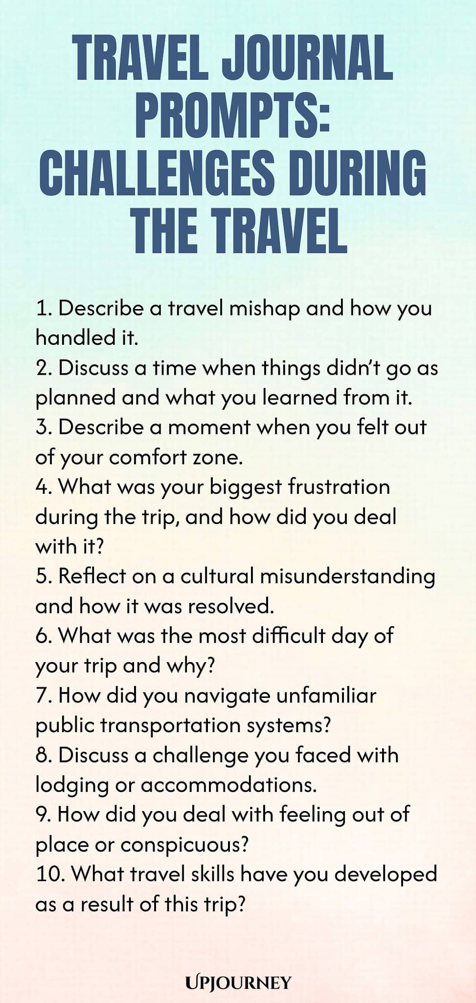 80 Travel Journal Prompts