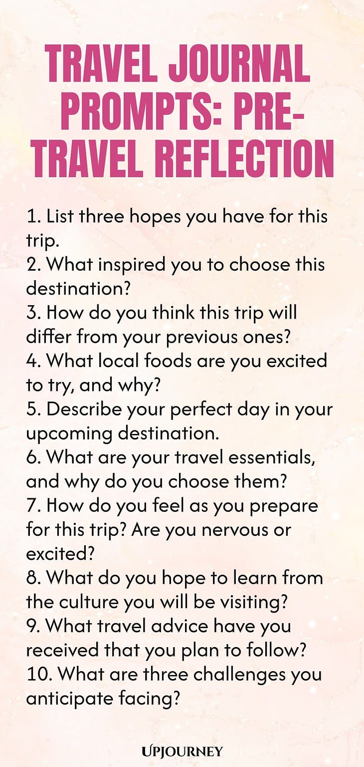 80 Travel Journal Prompts