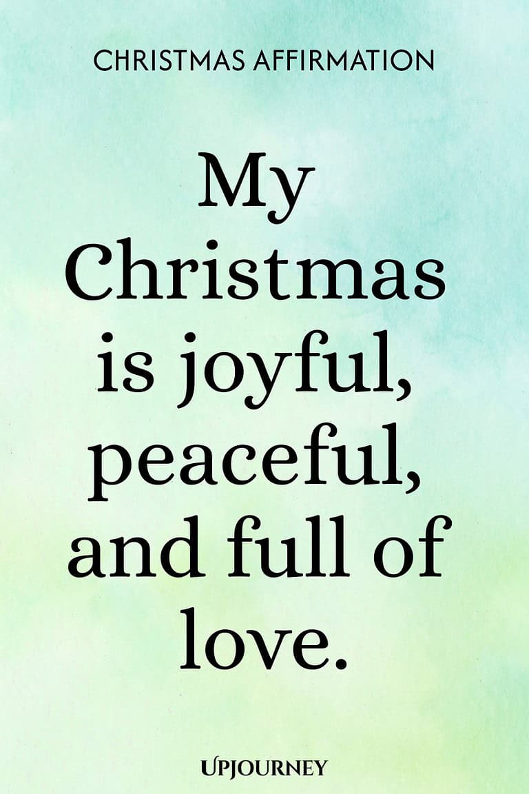 120+ Cheerful Christmas Affirmations for Celebration
