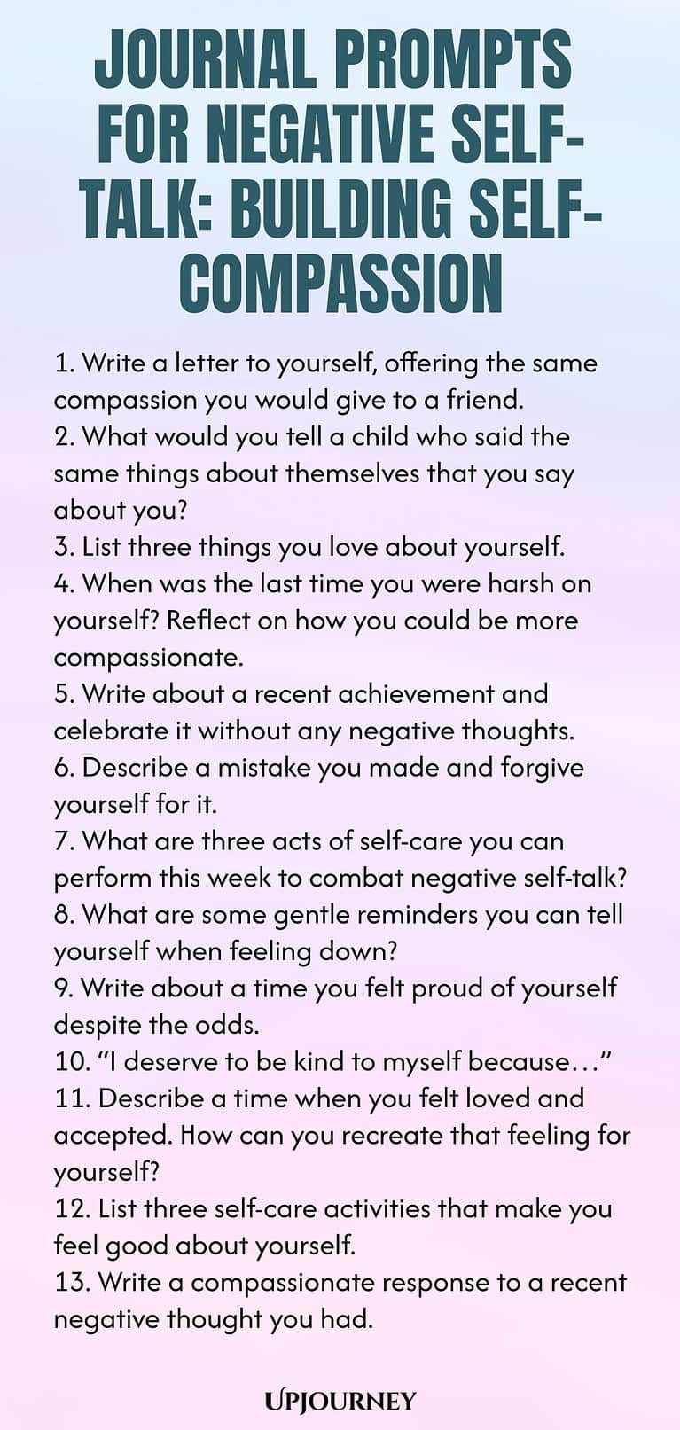 80+ Journal Prompts for Negative Self-Talk