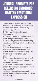 70 Journal Prompts for Releasing Emotions