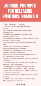 70 Journal Prompts for Releasing Emotions